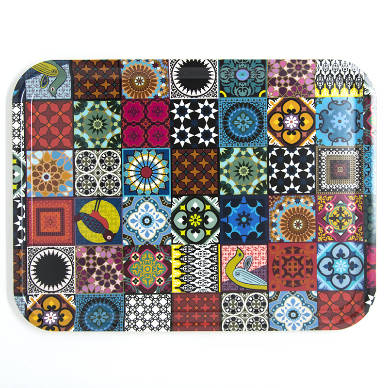 Rectangular Tray Patchwork 46x34 cm